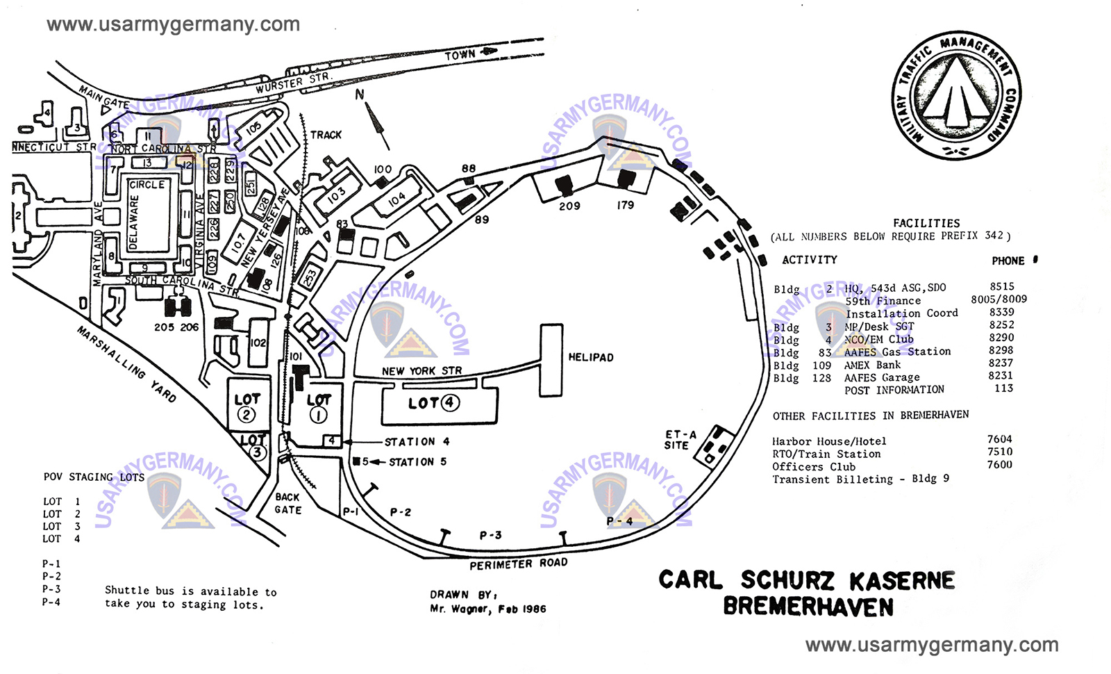 USAREUR Installation Maps - CSK Early 1980s