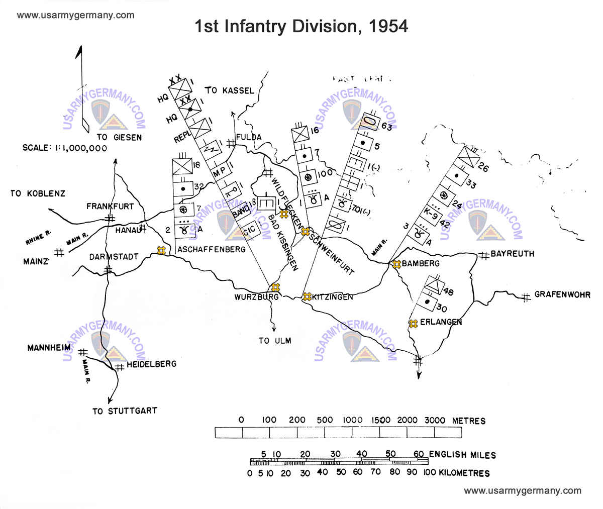 USAREUR Charts - 1st Inf Div