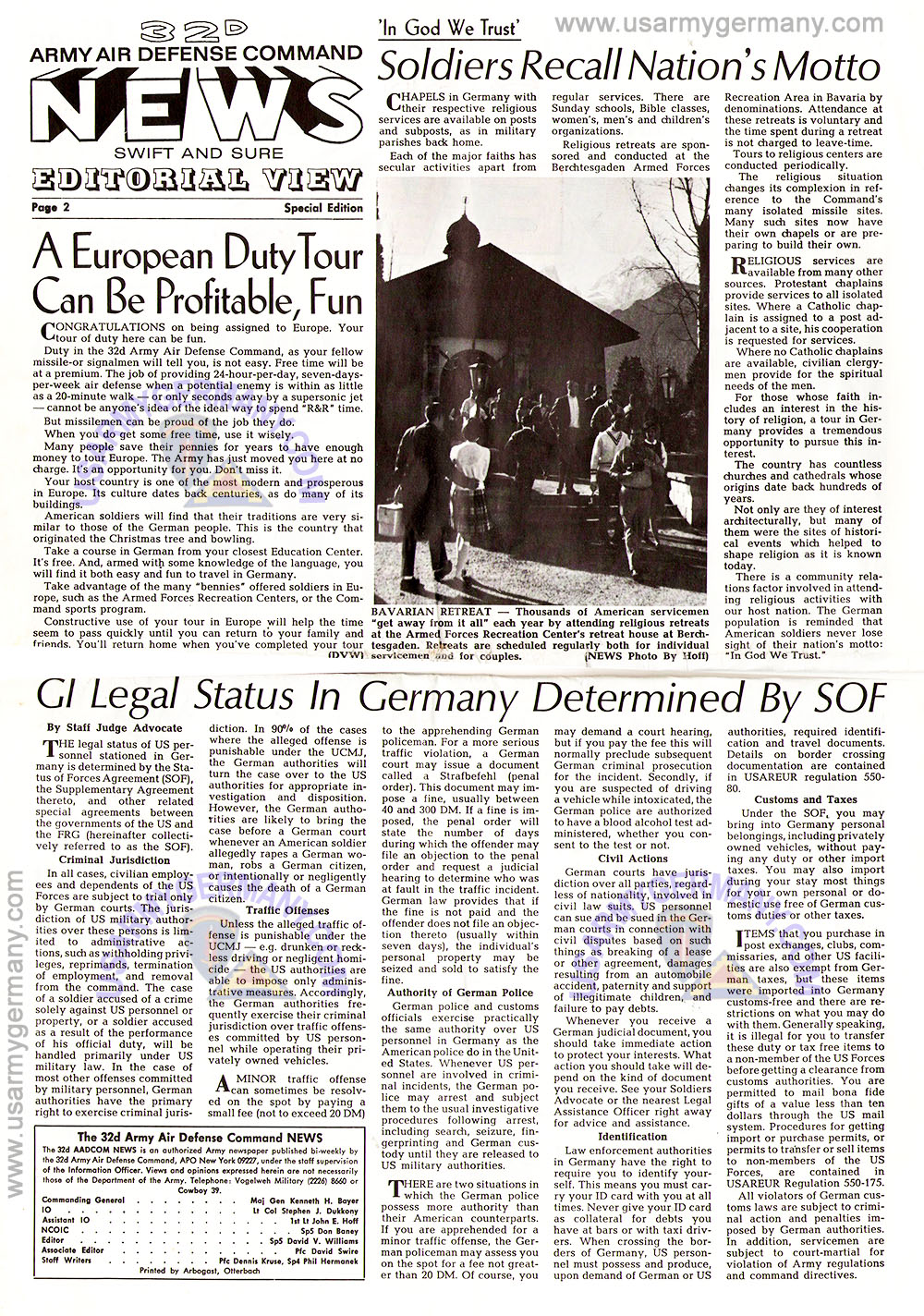 USAREUR Newspapers - 32nd AADCOM News