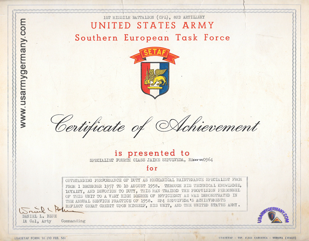 USAREUR Partial Photos - 543rd FAM Bn