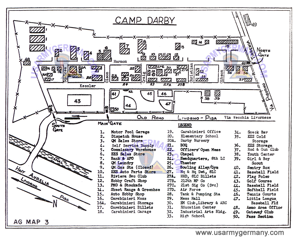 USAREUR Installation Maps - Camp Darby