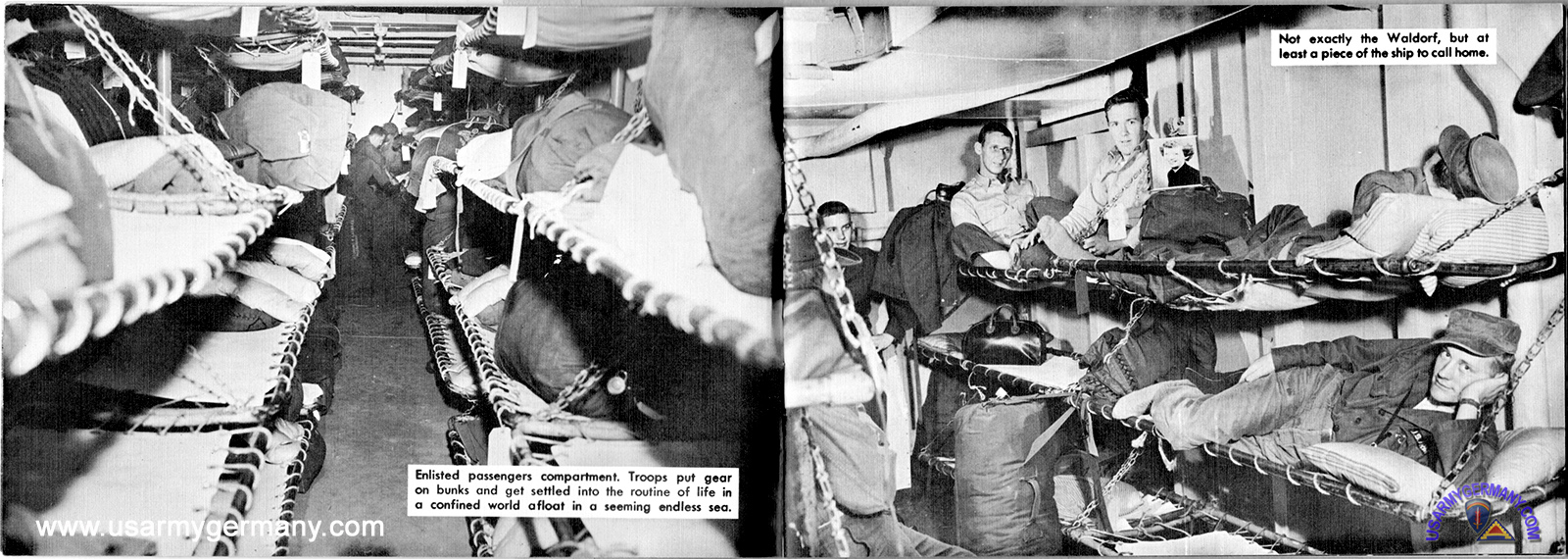 USAREUR Charts - USNS Buckner Troopship