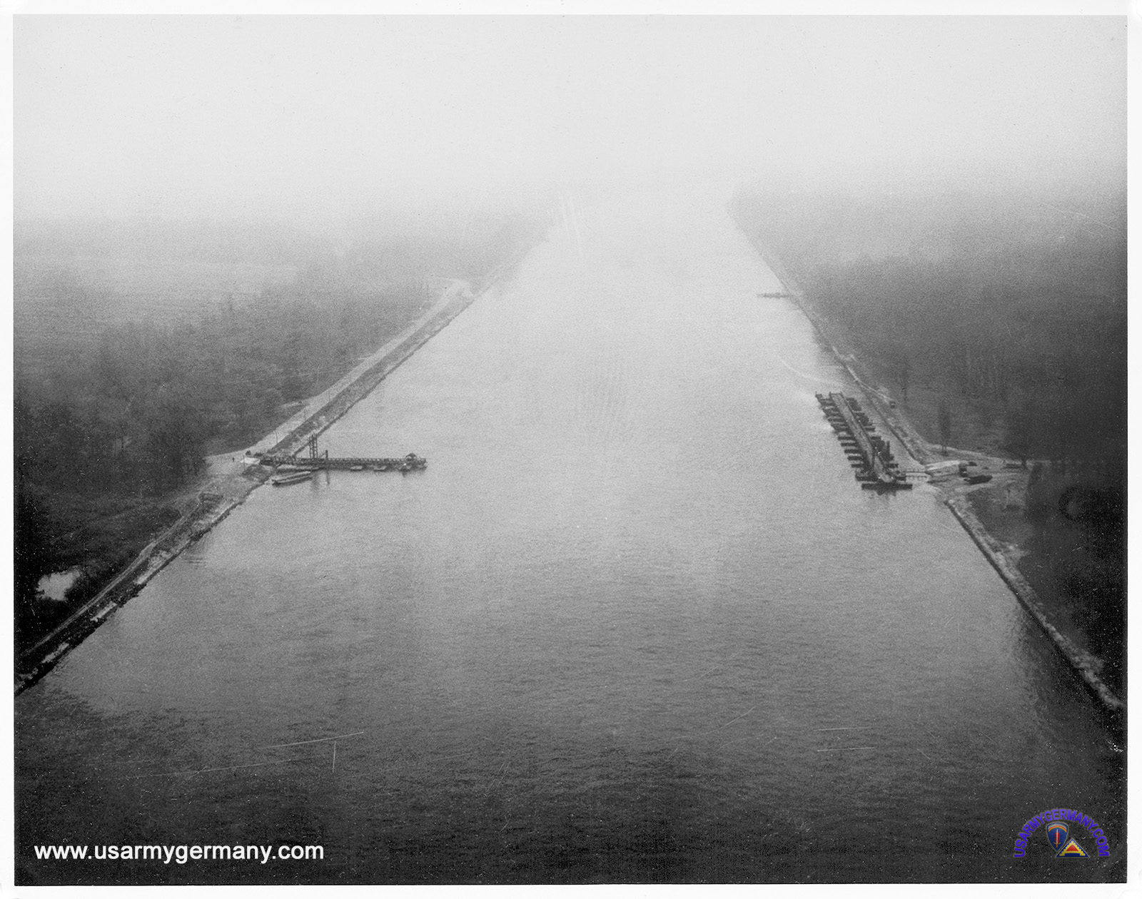 USAREUR Partial Photos - Swing Bridges across the Rhine River