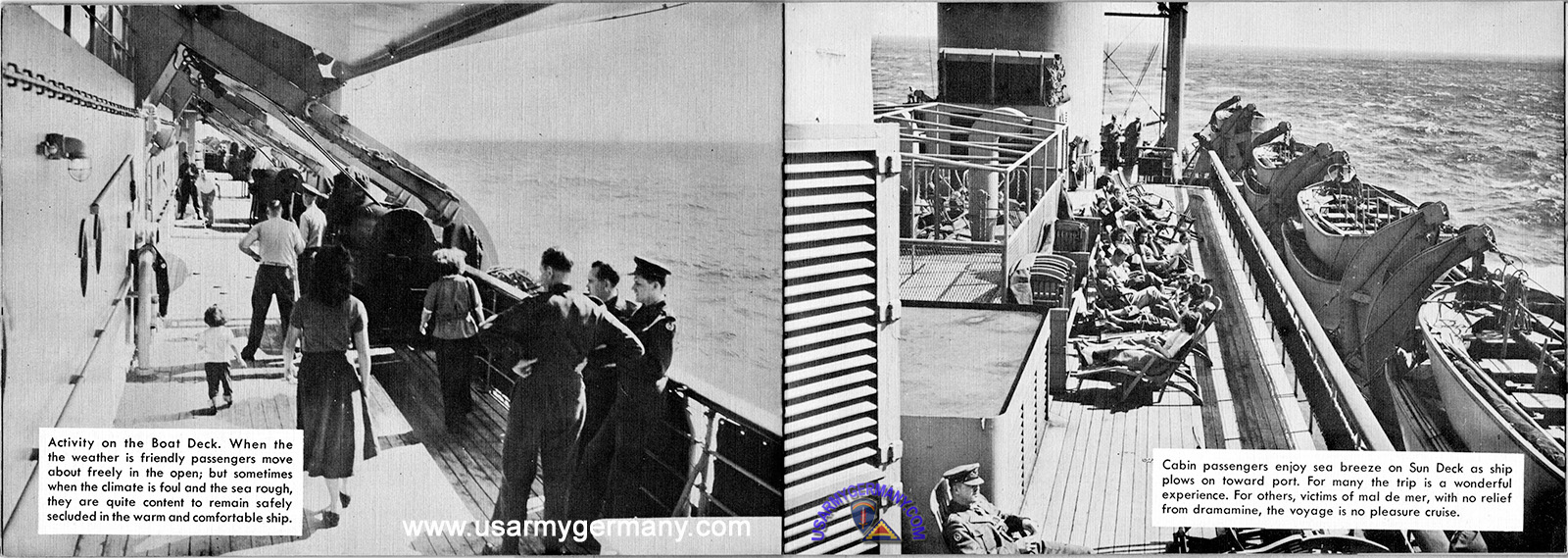 USAREUR Charts - USNS Buckner Troopship