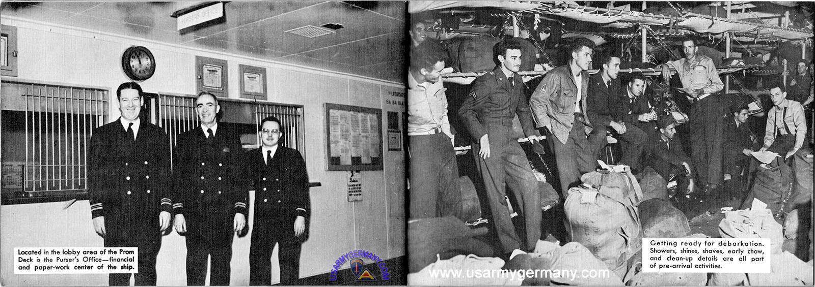 USAREUR Charts - USNS Buckner Troopship