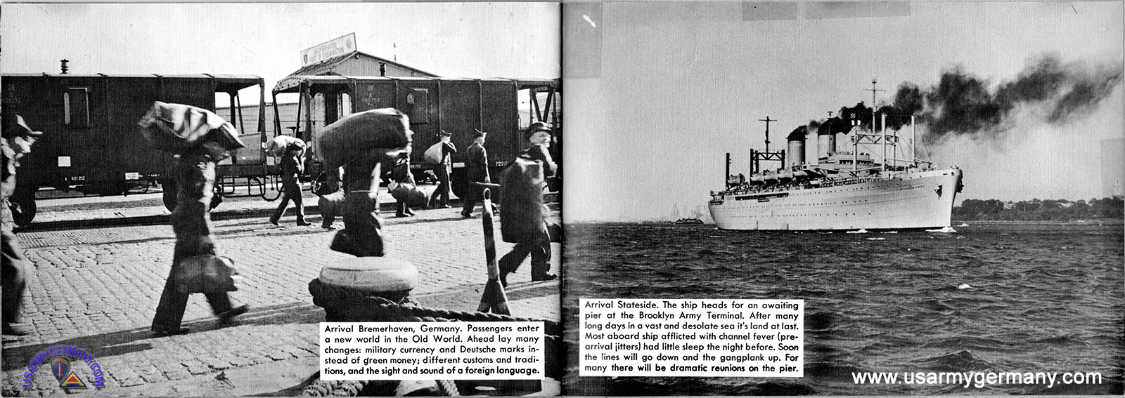 USAREUR Charts - USNS Buckner Troopship